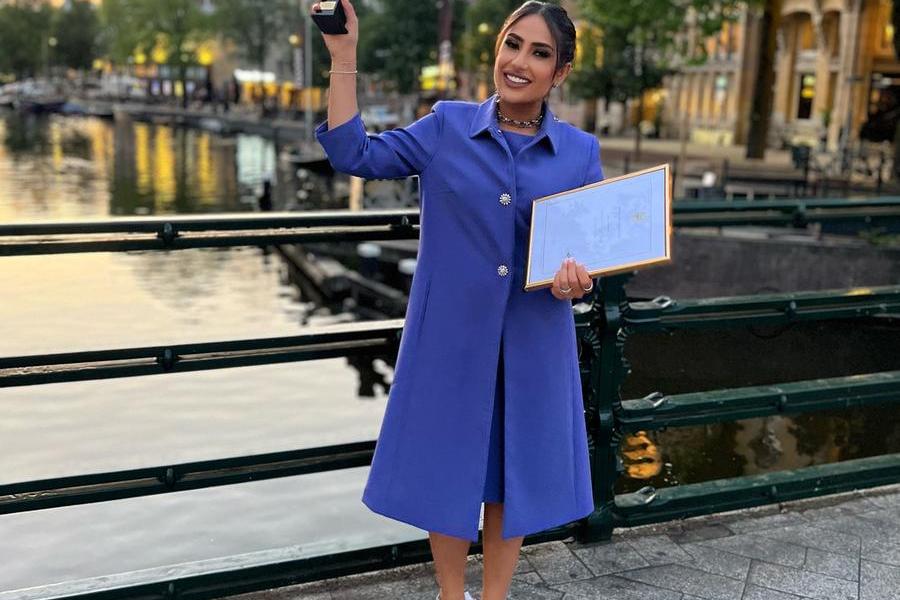 Amal Mohamed wins Best Asian Actress at the Septimius Film Awards