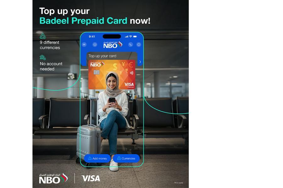 NBO Badeel prepaid travel card with 9 currencies in one