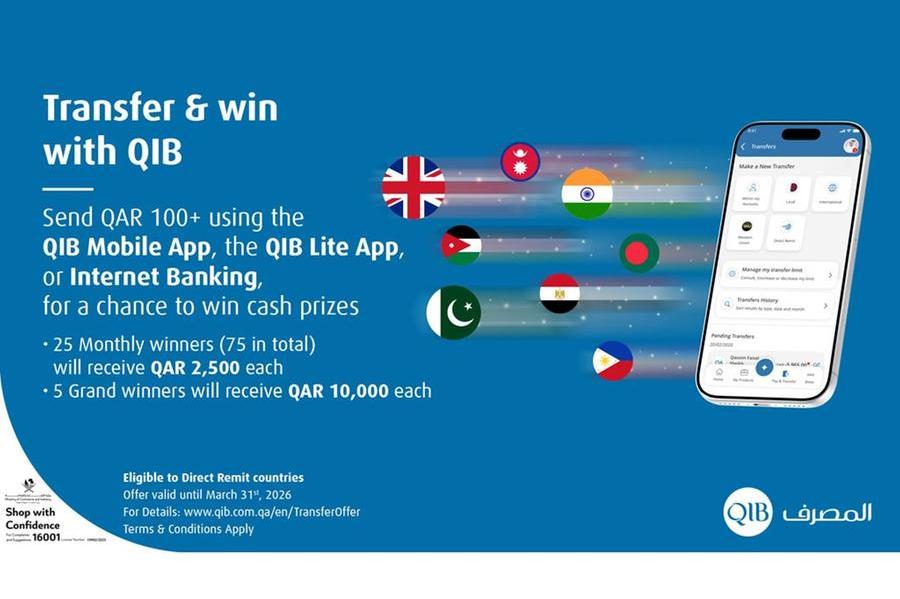 QIB launches new transfer & win campaign to reward its customers
