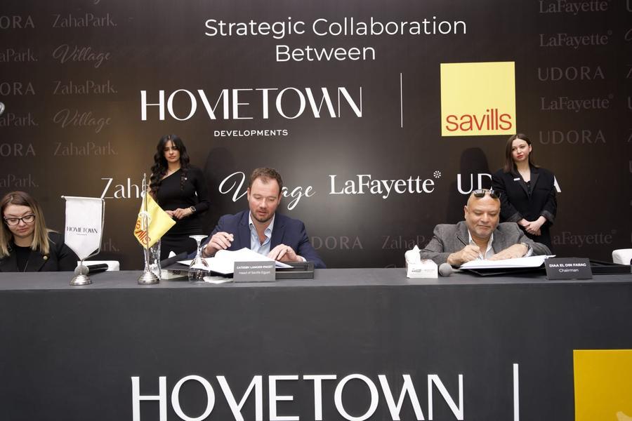 Agreement between Hometown for Development and Savills Egypt to provide ...