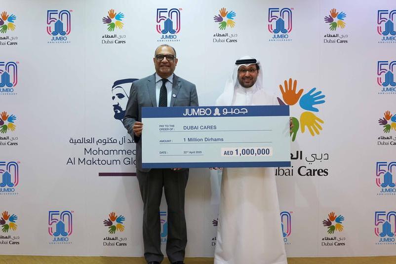 Supporting Education Worldwide: Jumbo Group donates AED1mln to Dubai Cares
