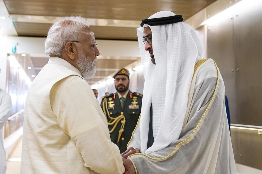 UAE President bids farewell to Indian Prime Minister at conclusion of ...