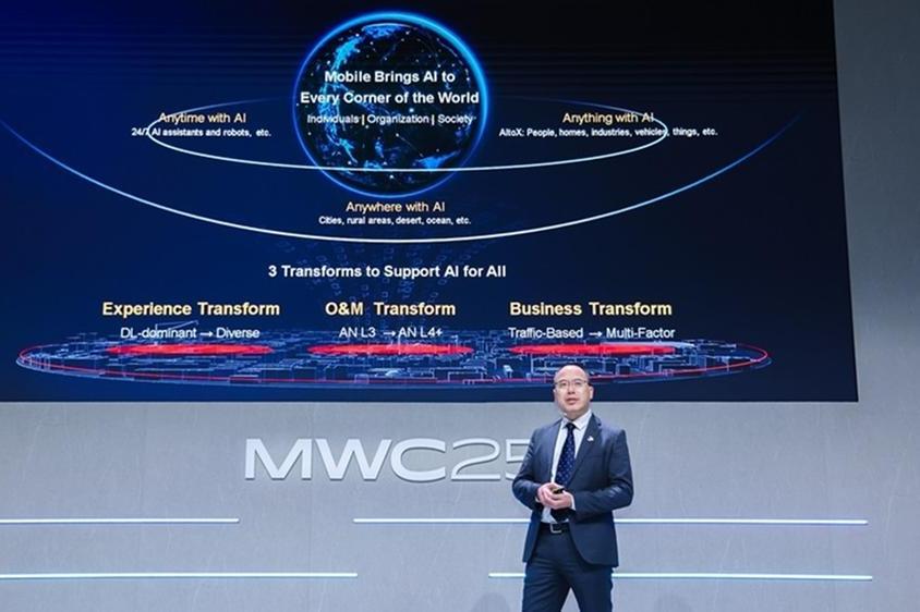 Huawei advances AI-powered network transformation at MWC 2025