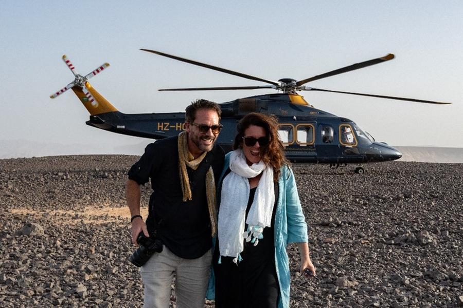 TV heritage explorers Bettany Hughes and Levison Wood embark on new adventure at AlUla World ...