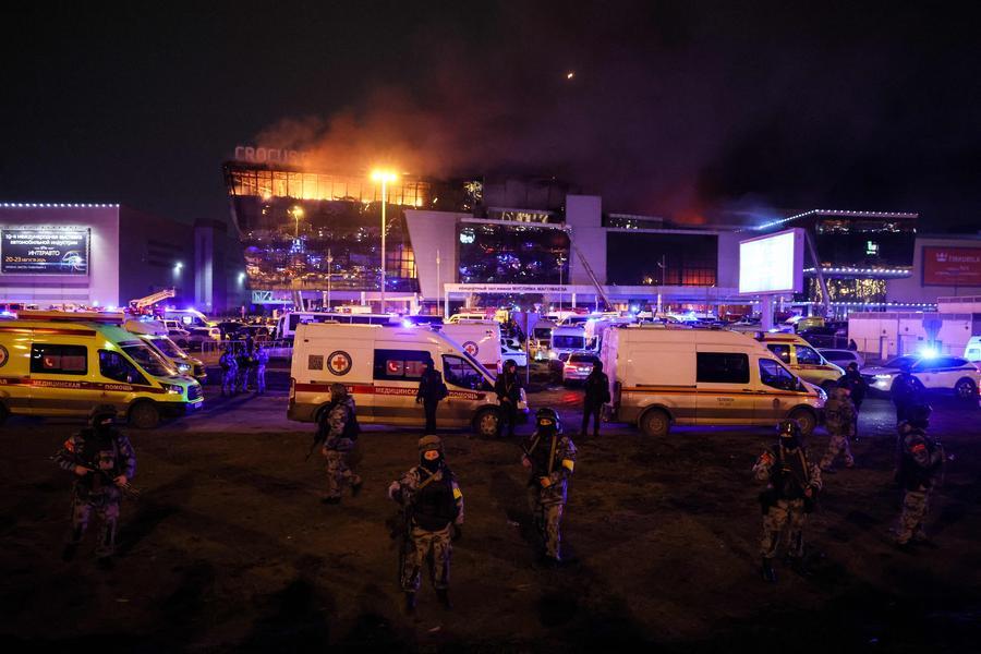 Gun attack at Moscow concert leaves at least 40 dead: authorities