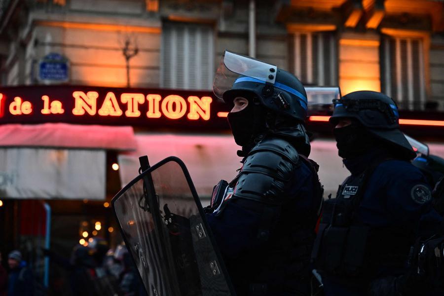 French protesters back on streets against Macron's pension plan