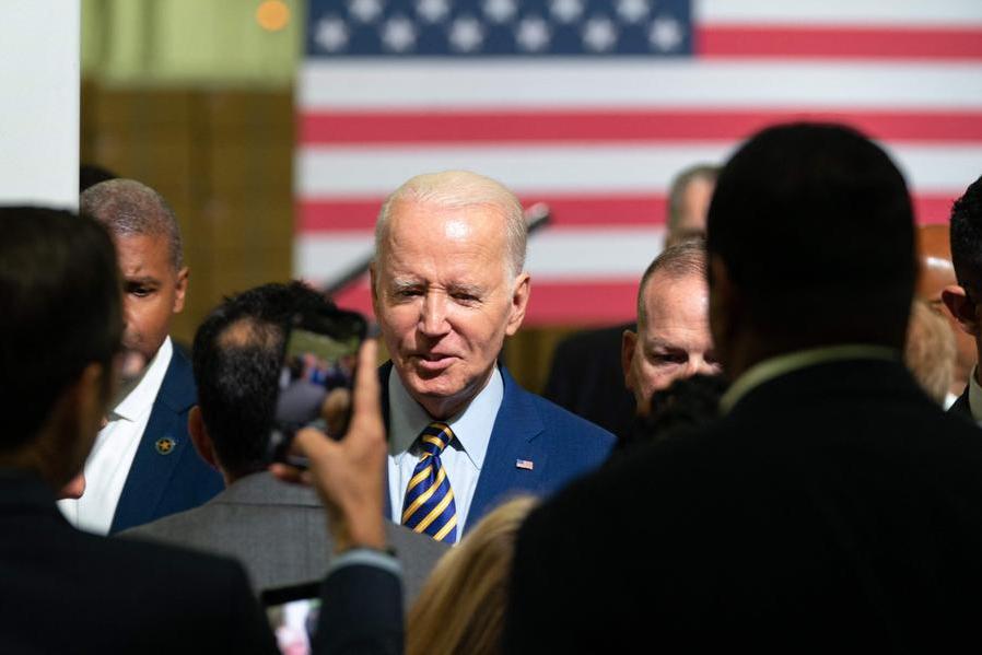 Biden yanks pro-growth label from Republicans, touts vigor of economy