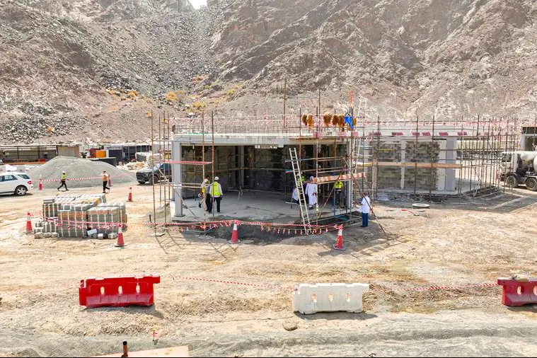 Saeed Mohammed Al Tayer inspects construction work of Hatta sustainable waterfalls