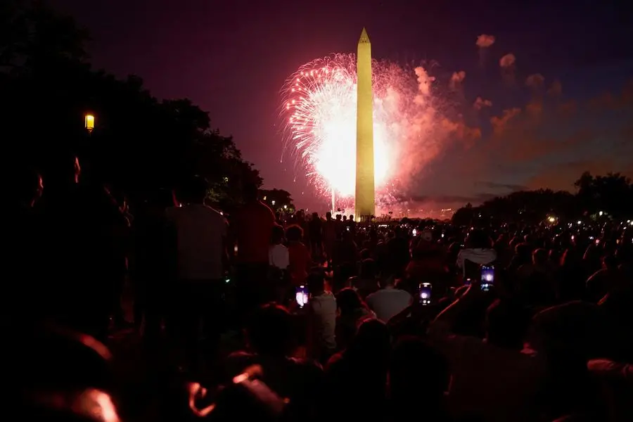 Fireworks light up July Fourth skies