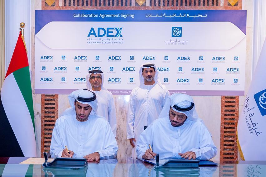 Abu Dhabi Chamber signs cooperation agreement with Abu Dhabi Exports Office