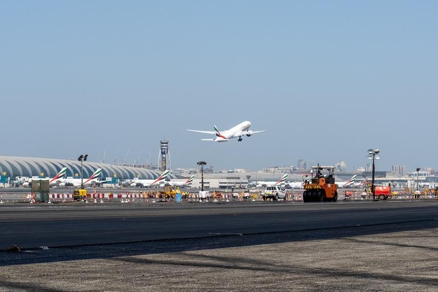 Dubai airport runway on track to reopen this month