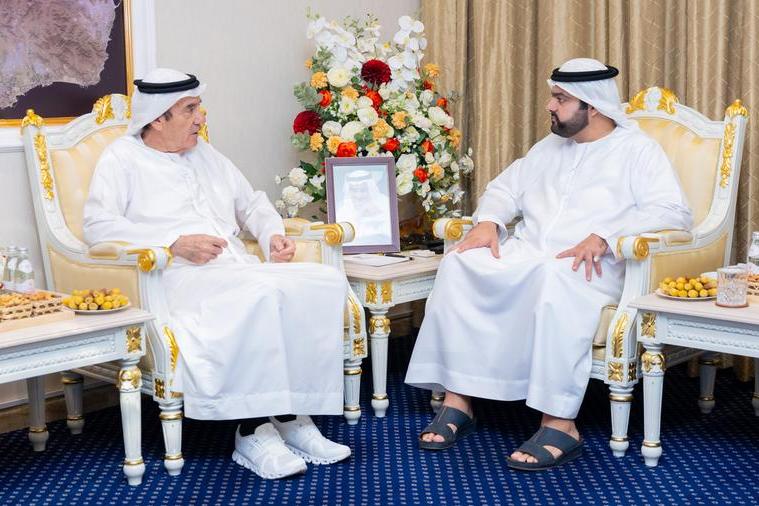 H.H. Crown Prince of Fujairah meets H.E. Zaki Anwar Nusseibeh