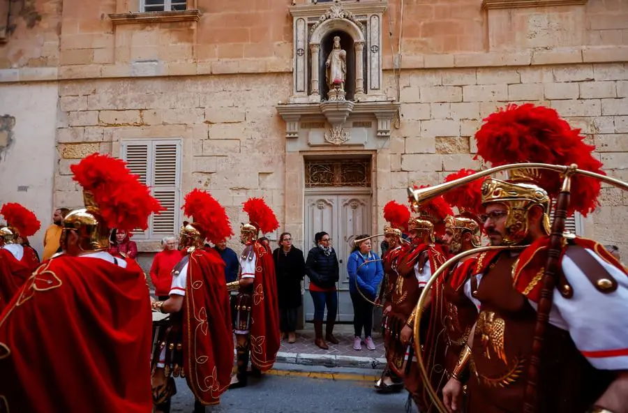 The street processions and ceremonies of Holy Week