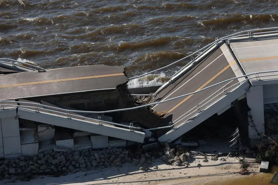 Hurricane Ian's devastation seen from above