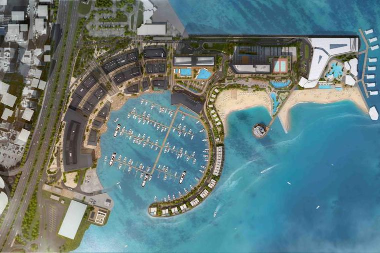 Construction work has commenced for the ambitious Bahrain Marina project