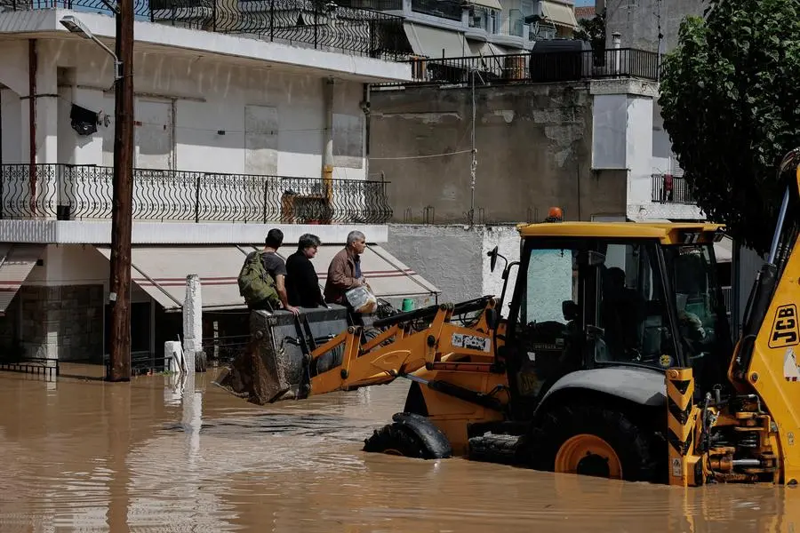 Hundreds rescued after storm in Greece