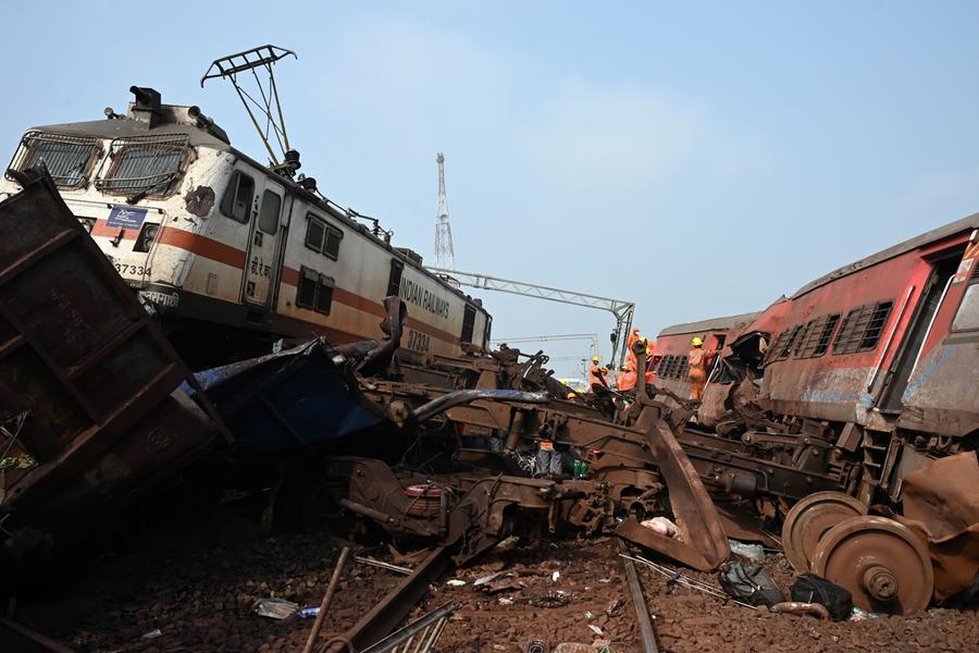Smashed carriages and corpses: India's train disaster