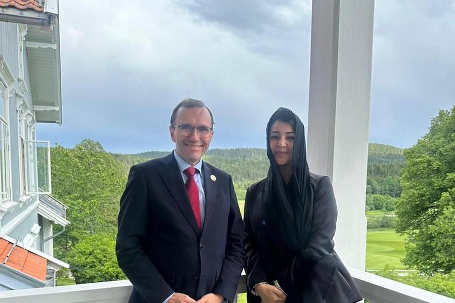 Norway Foreign Minister receives Reem Al Hashimy