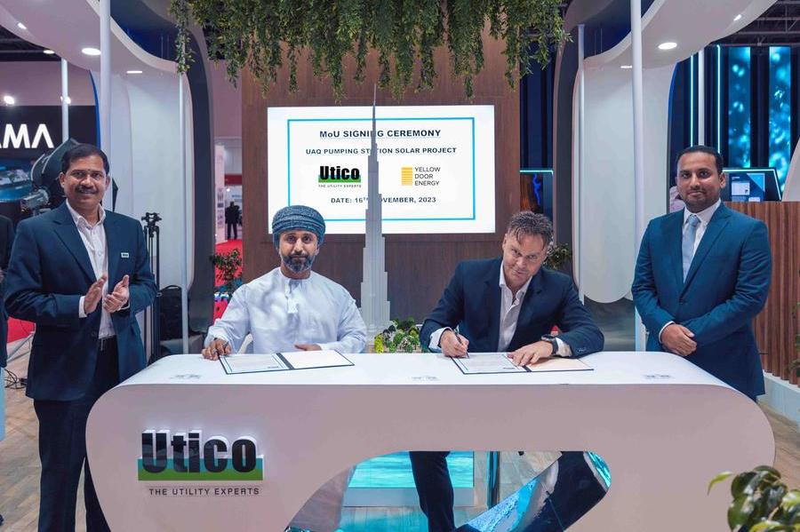 UAE utility company Utico partners with Yellow Door Energy to build ...