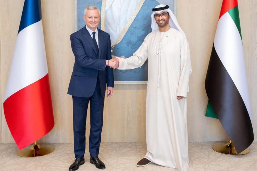 The UAE and France agree to form bilateral partnership