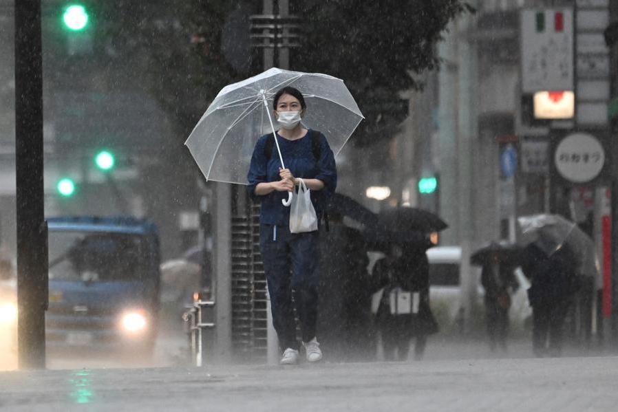 Record rain in parts of Japan after tropical storm