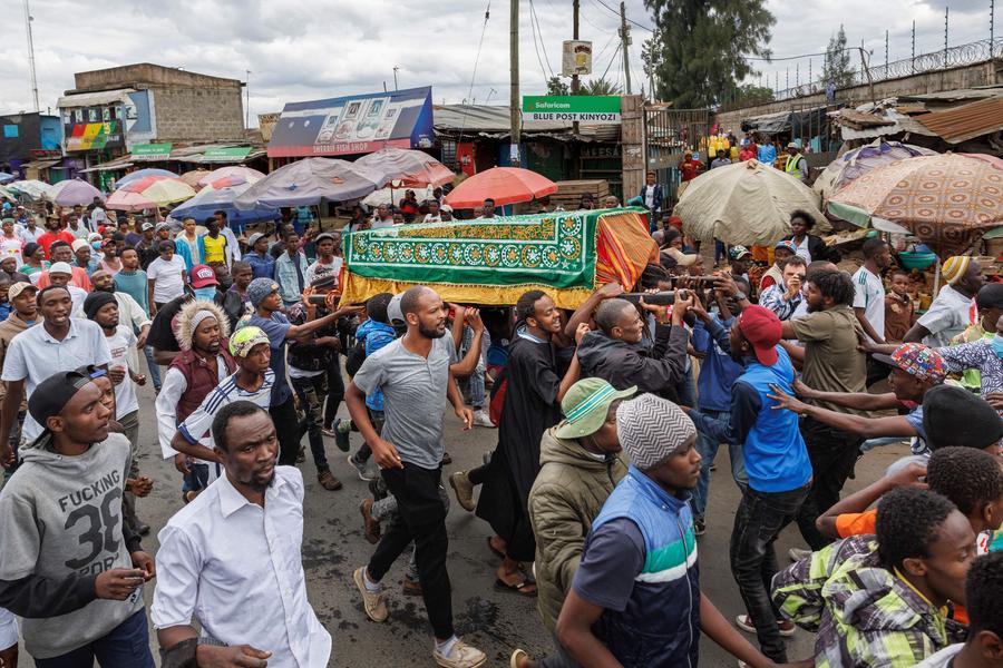 Hundreds attend funeral for victim of deadly Kenyan protests