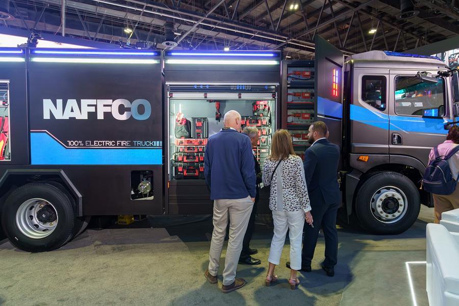 NAFFCO: First electric fire fighting truck in the MENA region
