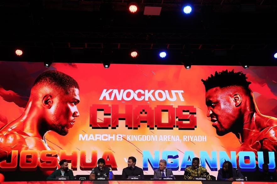 Joshua vs Ngannou headlines 'Knockout Chaos' on March 8 in Riyadh