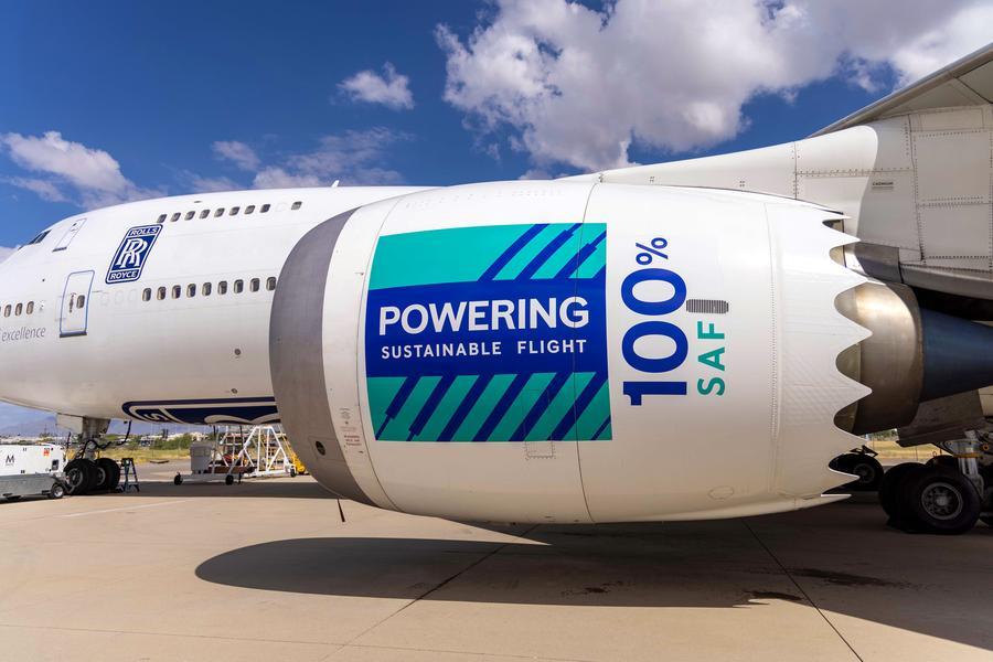 Rolls-Royce successfully completes 100% Sustainable Aviation Fuel test ...