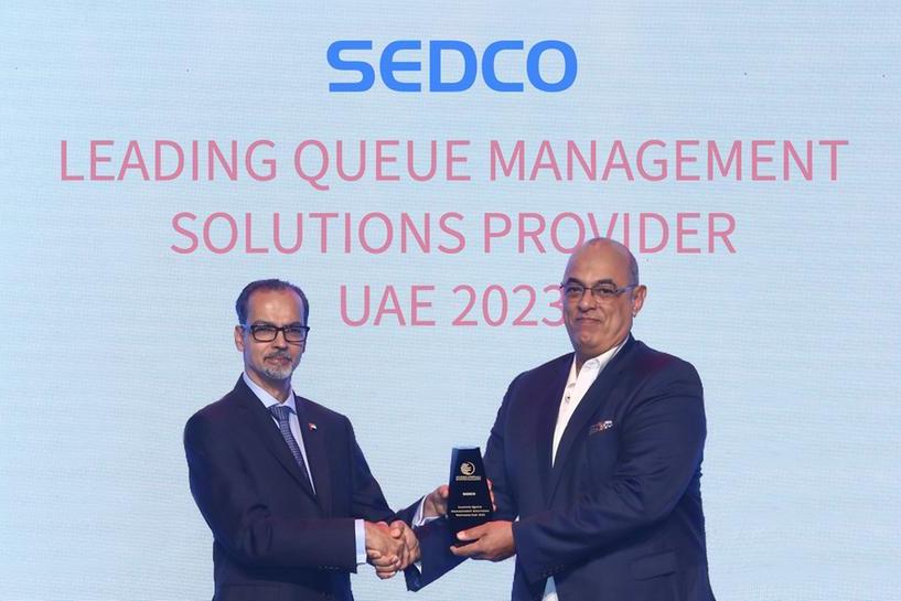 SEDCO wins Leading Queue Management Provider UAE 2023 Award