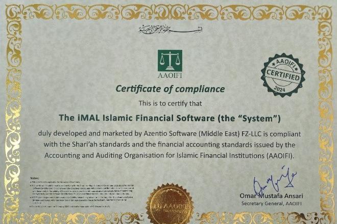 AAOIFI accords Azentio Software’s iMAL latest version with compliance ...