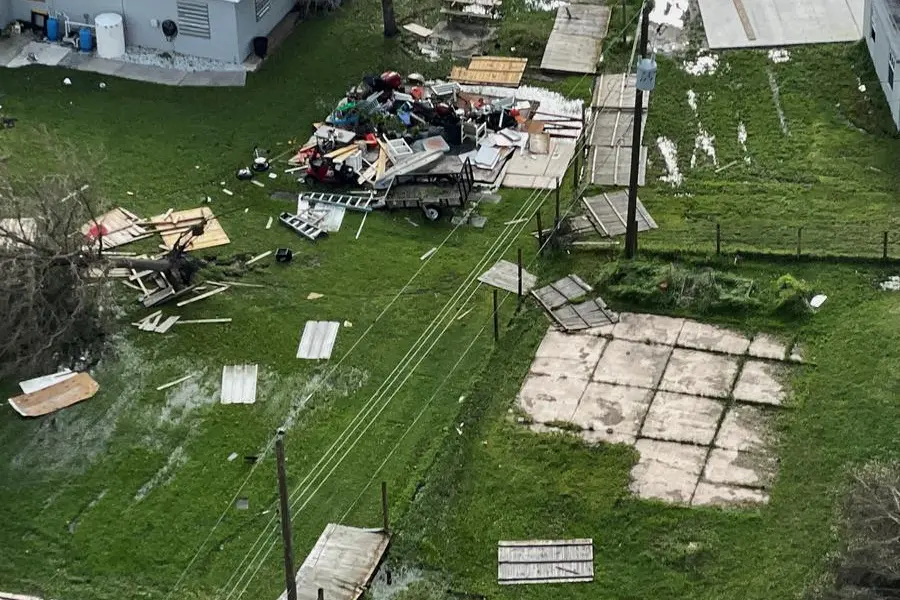 Hurricane Ian's devastation seen from above