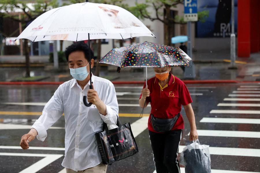 Heavy rains wreak havoc in central Taiwan in wake of typhoon