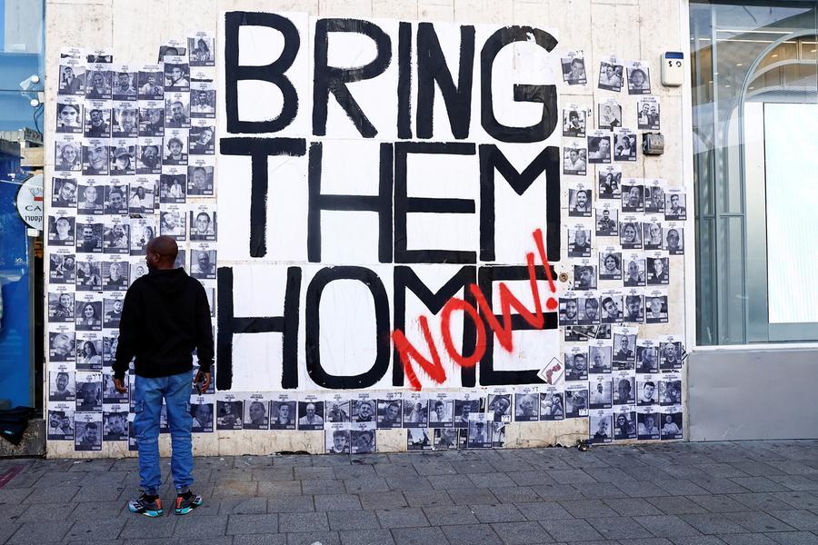 In Tel Aviv graffiti and posters, the ebb and flow of hopes for hostages