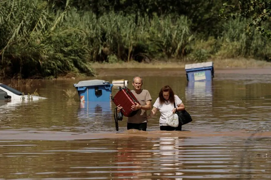 Hundreds rescued after storm in Greece