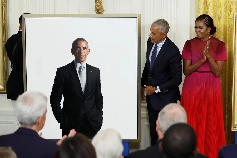 Barack and Michelle Obama unveil presidential portraits at White House