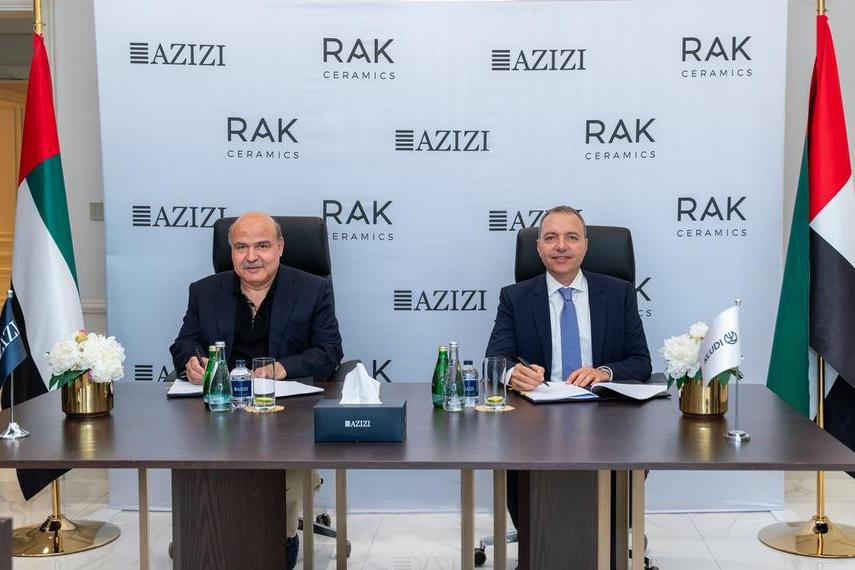Azizi Developments, RAK Ceramics sign two-year MoU for the supply of tiles and sanitary ware