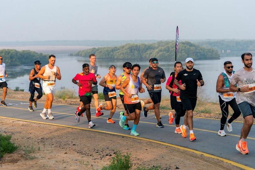 Ajman Tourism organized Ajman Half Marathon at Ajman Safia Park
