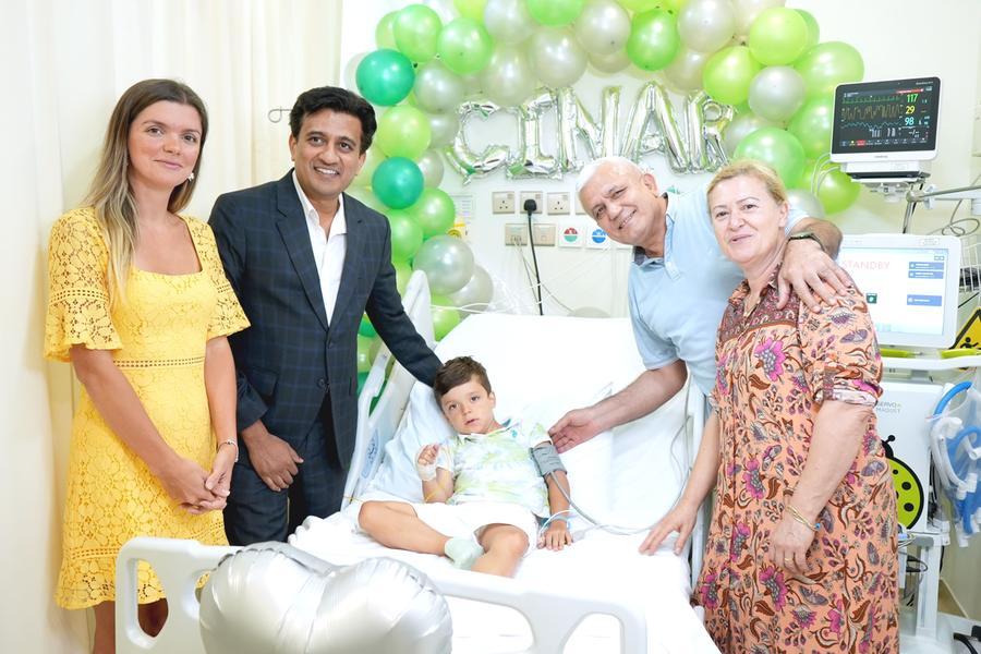Six-year-old Turkish boy with rare genetic disorder gets ground ...