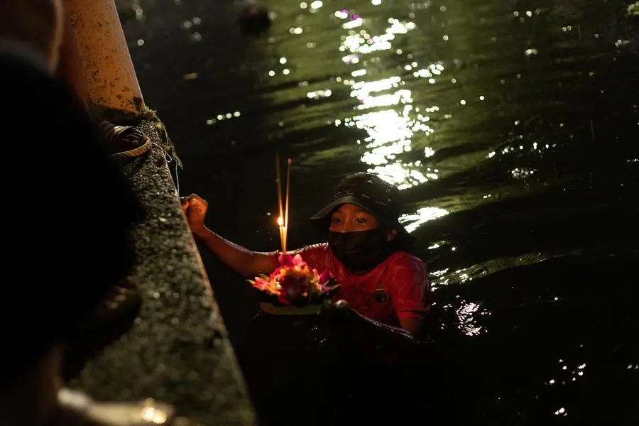 Thailand's floating basket festival