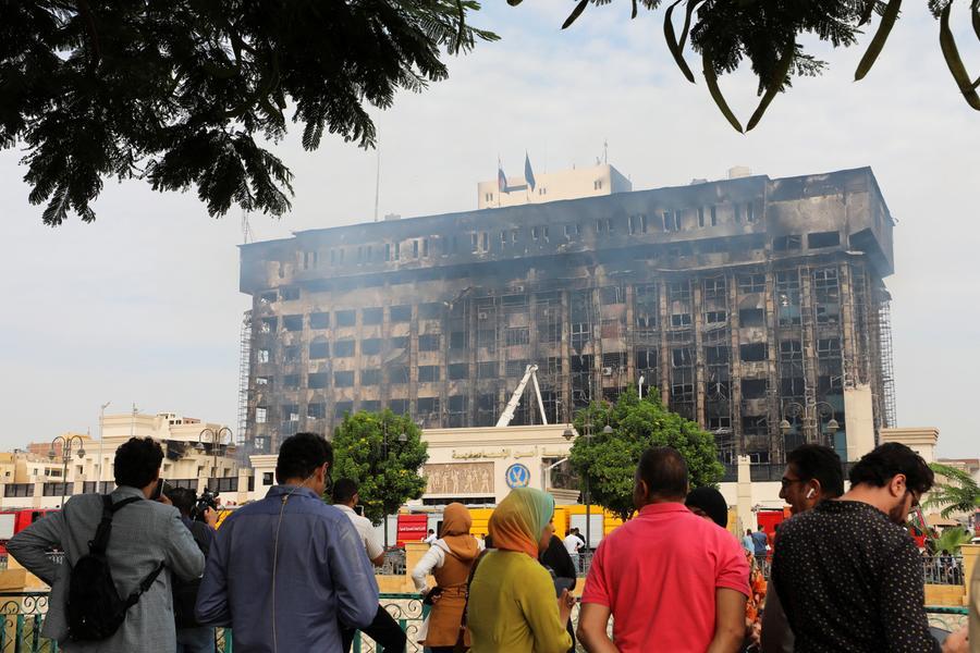 Fire engulfs police facility in Egypt's Ismailia, 25 hurt