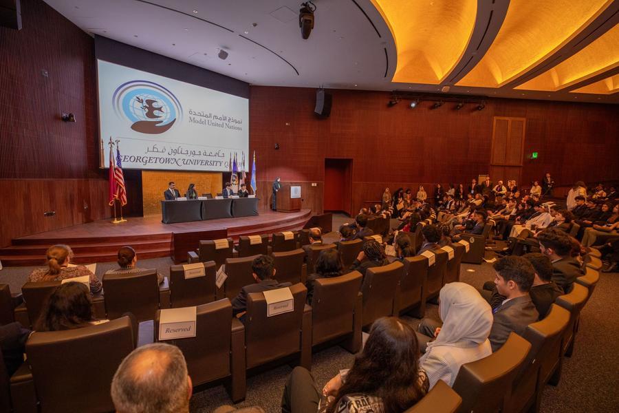 Georgetown Qatar’s Model United Nations champions underrepresented voices