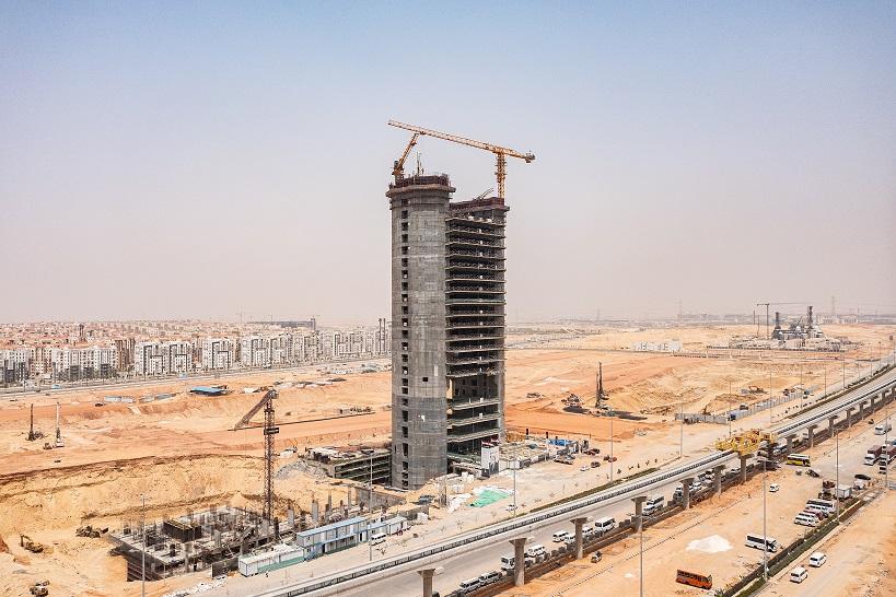Infinity Tower in Egypt's New Administrative Capital reaches 55% ...