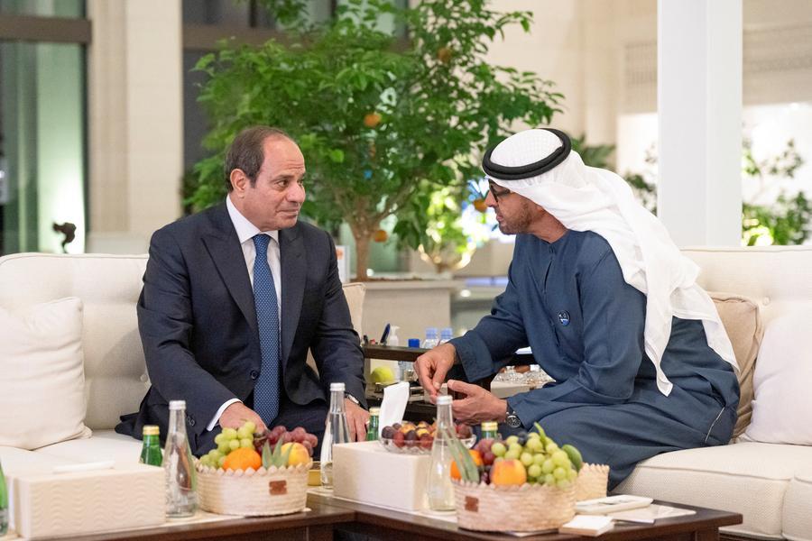 Egyptian President departs the UAE