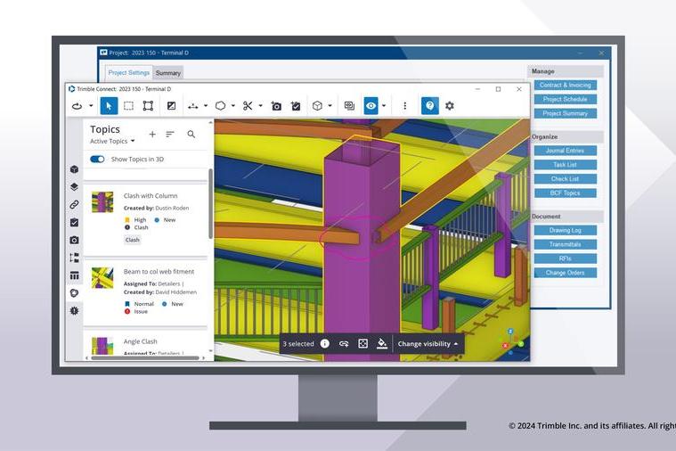 Tekla 2024 structural BIM software offers enhanced user experience