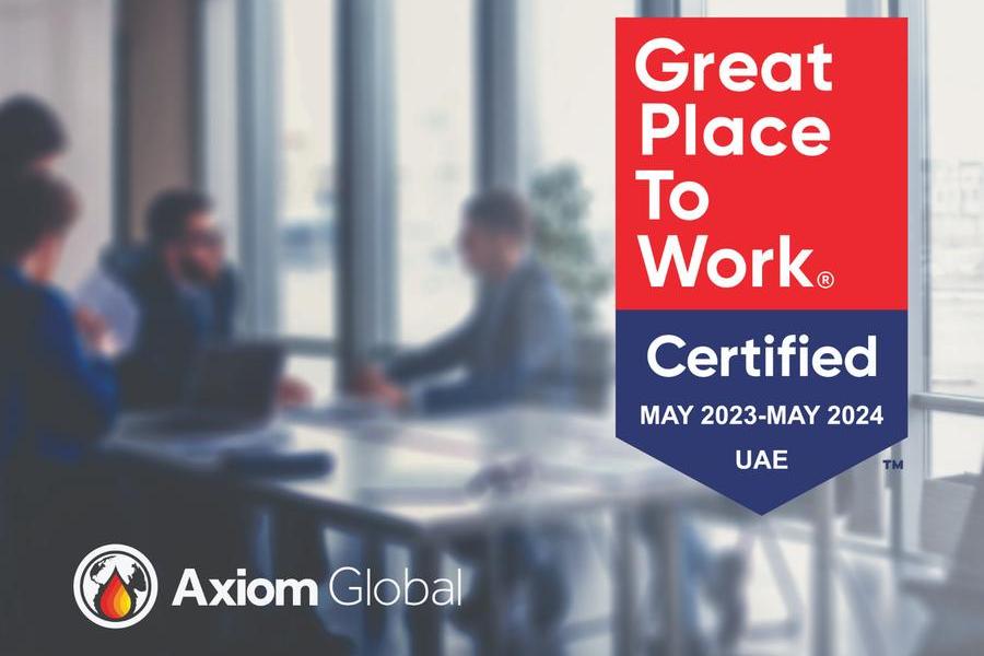 Axiom Global receives ‘Great Place To Work’ certificate