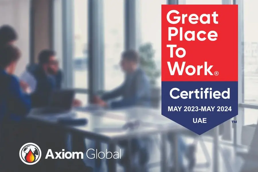 Axiom Global receives ‘Great Place To Work’ certificate Axiom Global receives ‘Great Place To Work’ certificate