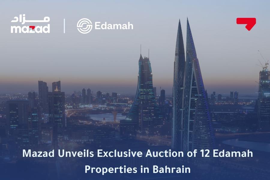 Mazad unveils exclusive auction of 12 Edamah properties in Bahrain