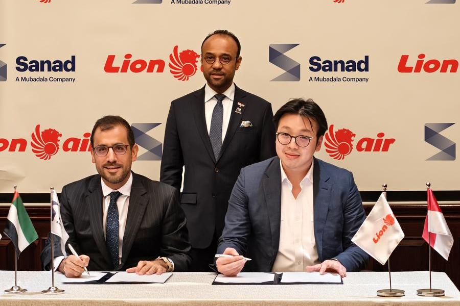 Sanad and Lion Air sign a new landmark MRO agreement, expanding Sanad’s ...
