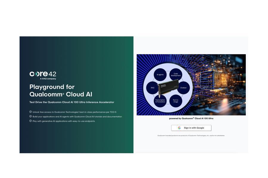 Core42 launches an AI developer playground for AI inference-as-a ...